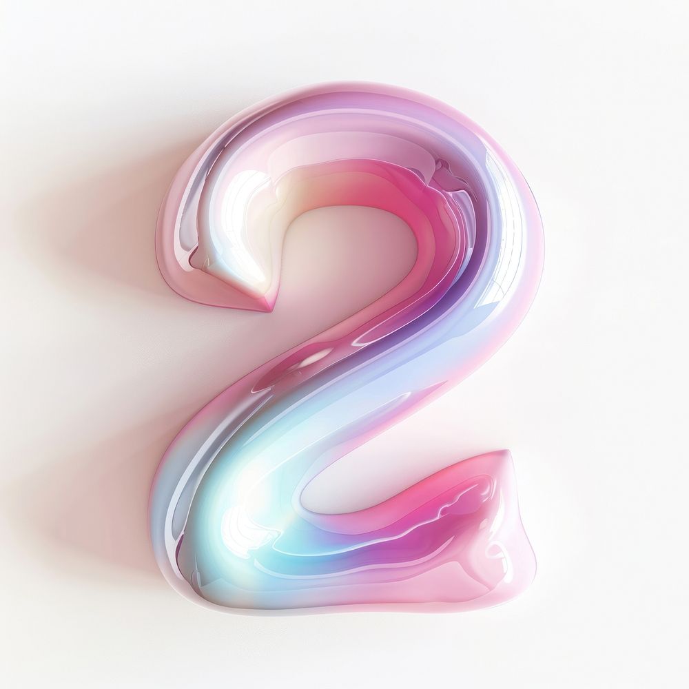 Number 2 number symbol curve. | Free Photo Illustration - rawpixel