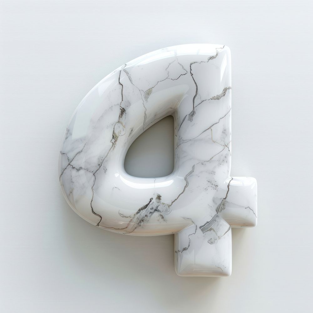 Number 4 number symbol white. | Premium Photo Illustration - rawpixel