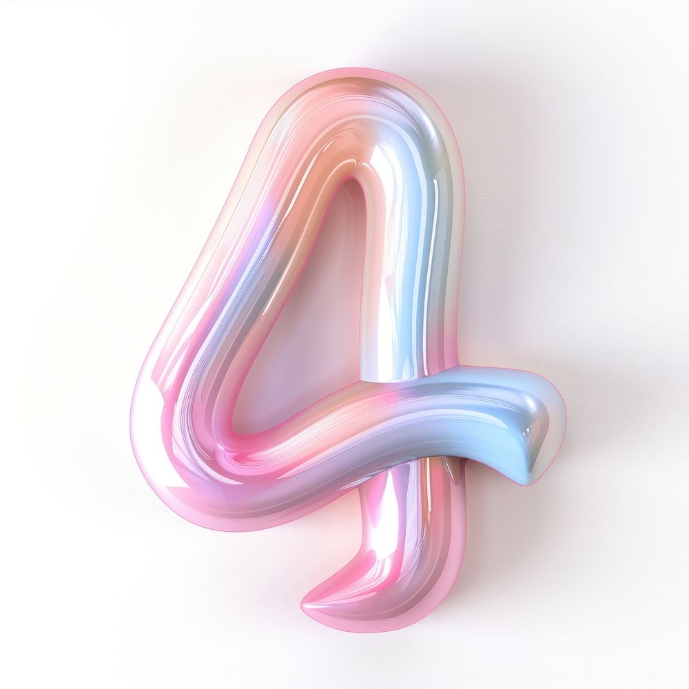 Number 4 symbol number curve. | Premium Photo Illustration - rawpixel