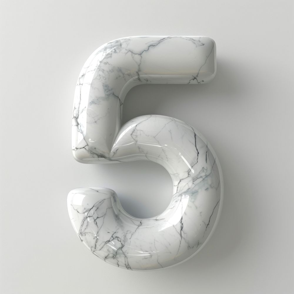 Number 5 number symbol shape. | Free Photo Illustration - rawpixel