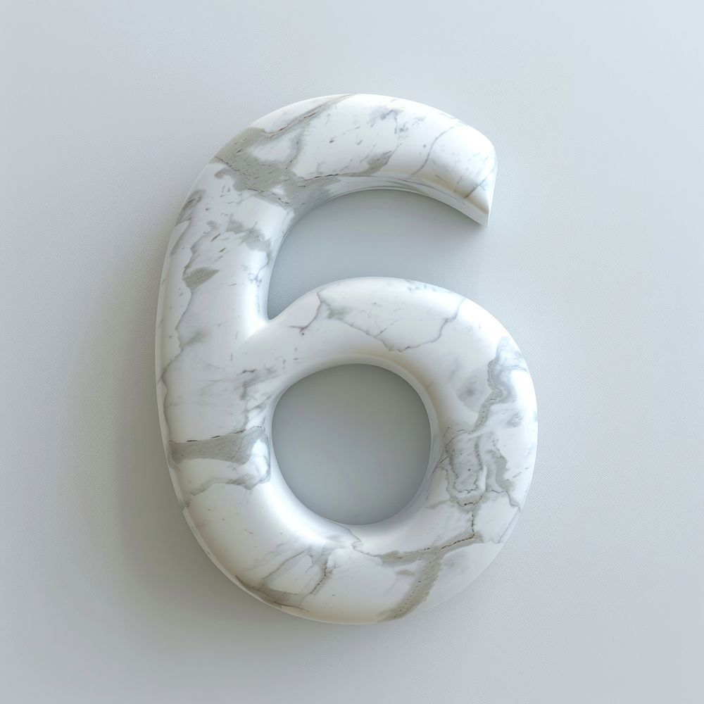 Number 6 number symbol shape. | Free Photo Illustration - rawpixel
