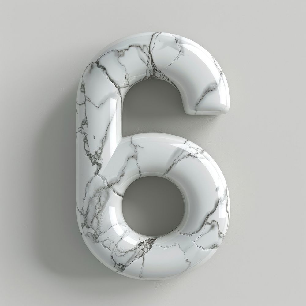 Number 6 number symbol shape. | Premium Photo Illustration - rawpixel