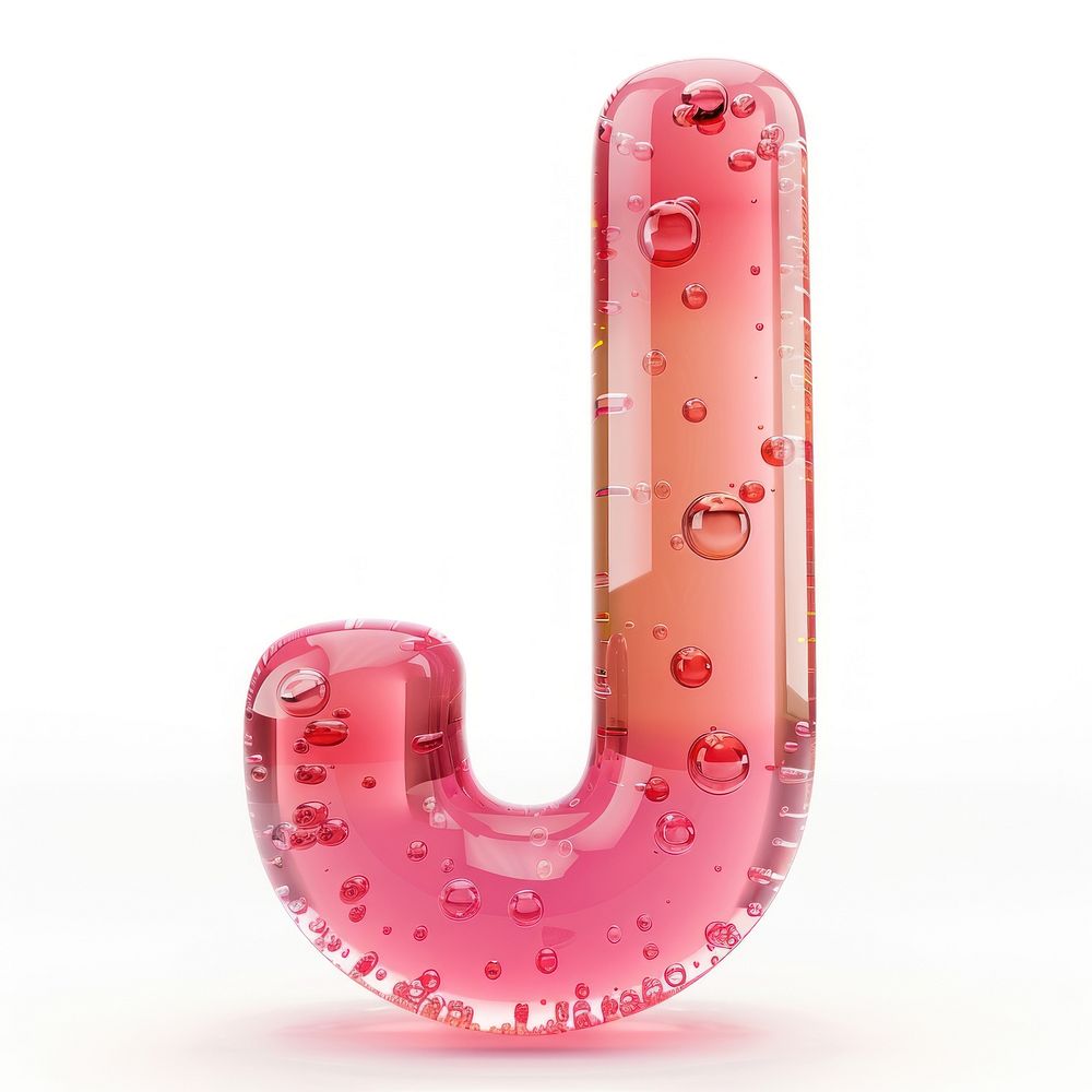 Letter J number pink red. | Free Photo Illustration - rawpixel