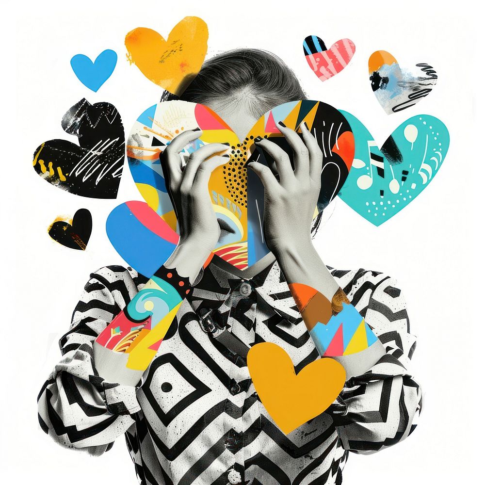 Person doing heart hands collage | Premium Photo Illustration - rawpixel