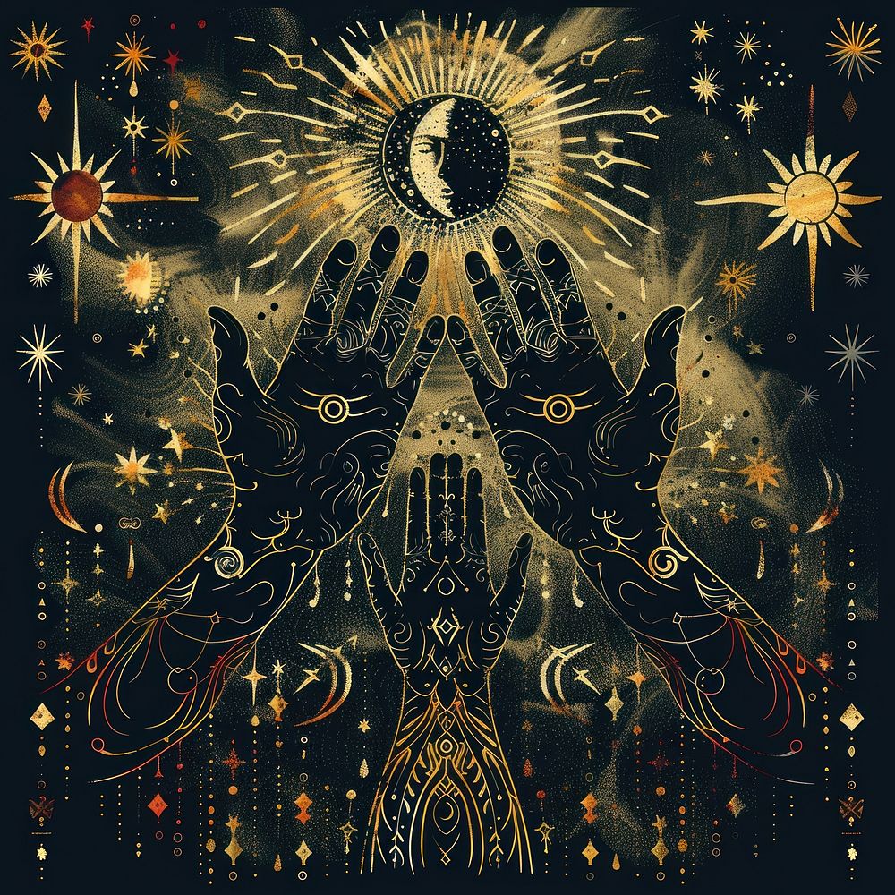 Esoteric pattern star art | Free Photo Illustration - rawpixel