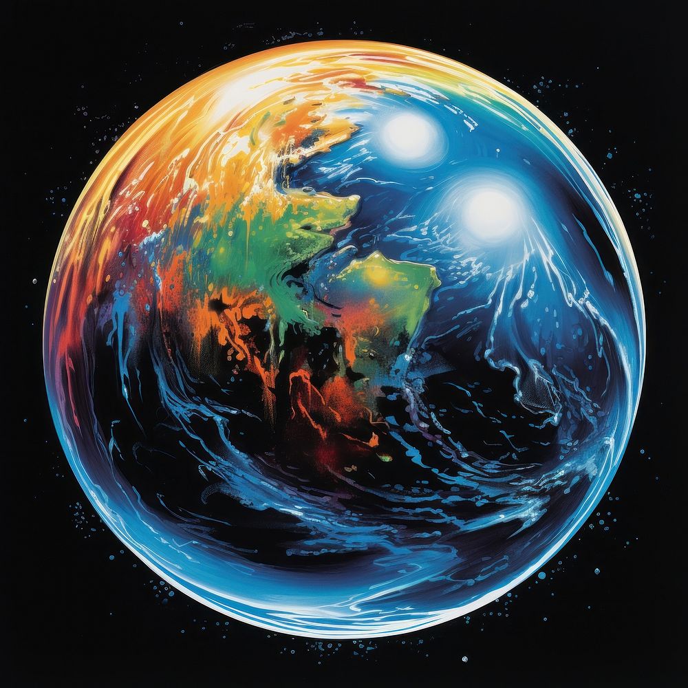 Earth planet astronomy universe sphere. | Free Photo Illustration ...