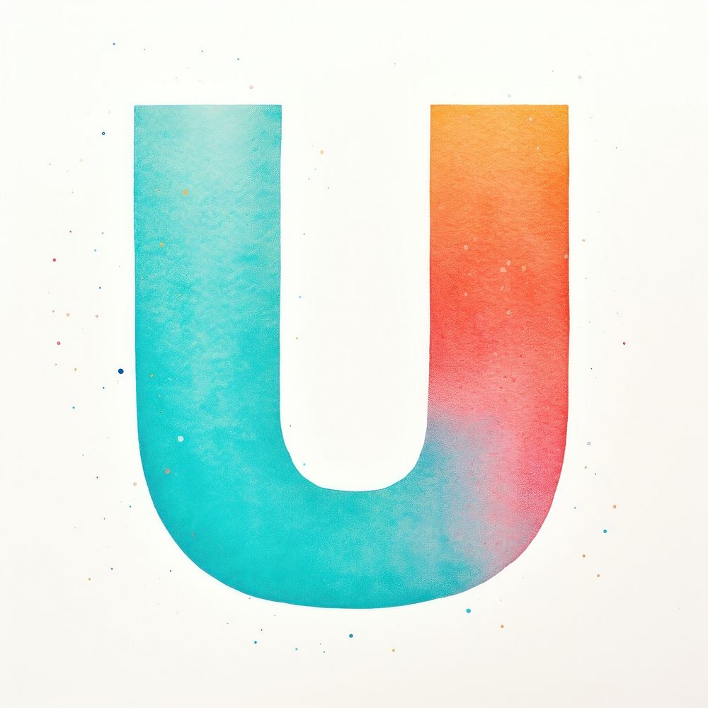 Letters U text shape art. | Free Photo Illustration - rawpixel