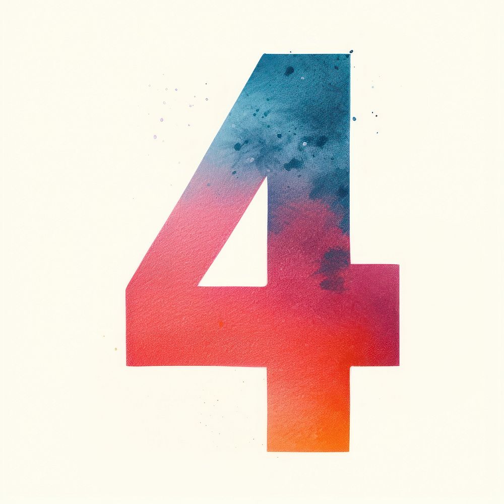 Number letters 4 symbol text | Free Photo Illustration - rawpixel
