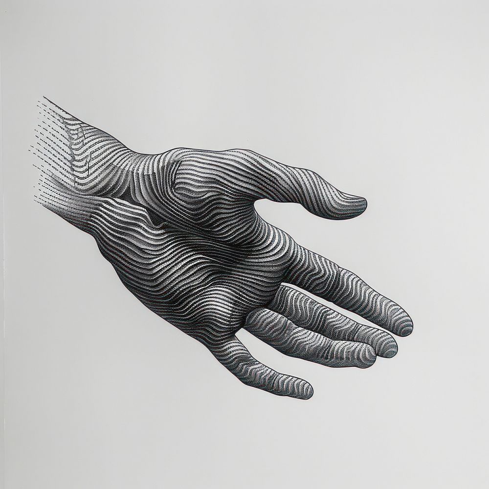 Hand drawing finger sketch. | Free Photo Illustration - rawpixel