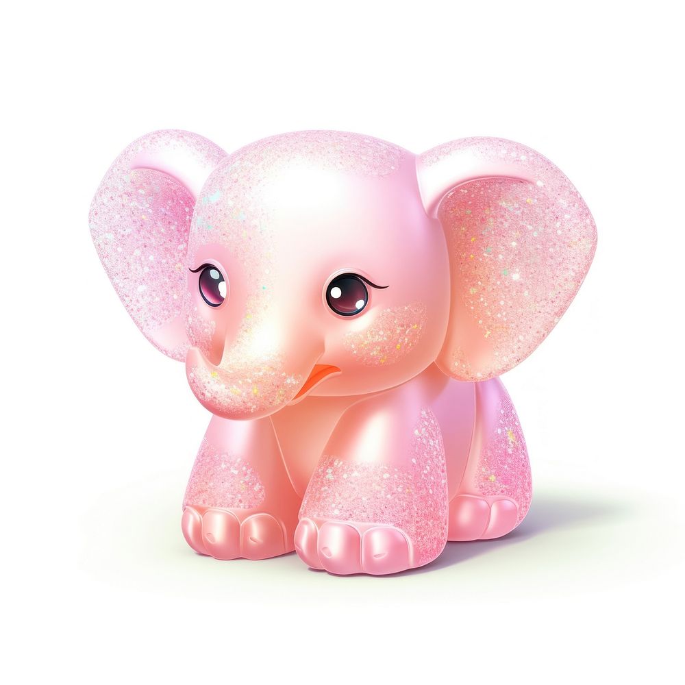 3d jelly glitter elephant animal | Free Photo Illustration - rawpixel