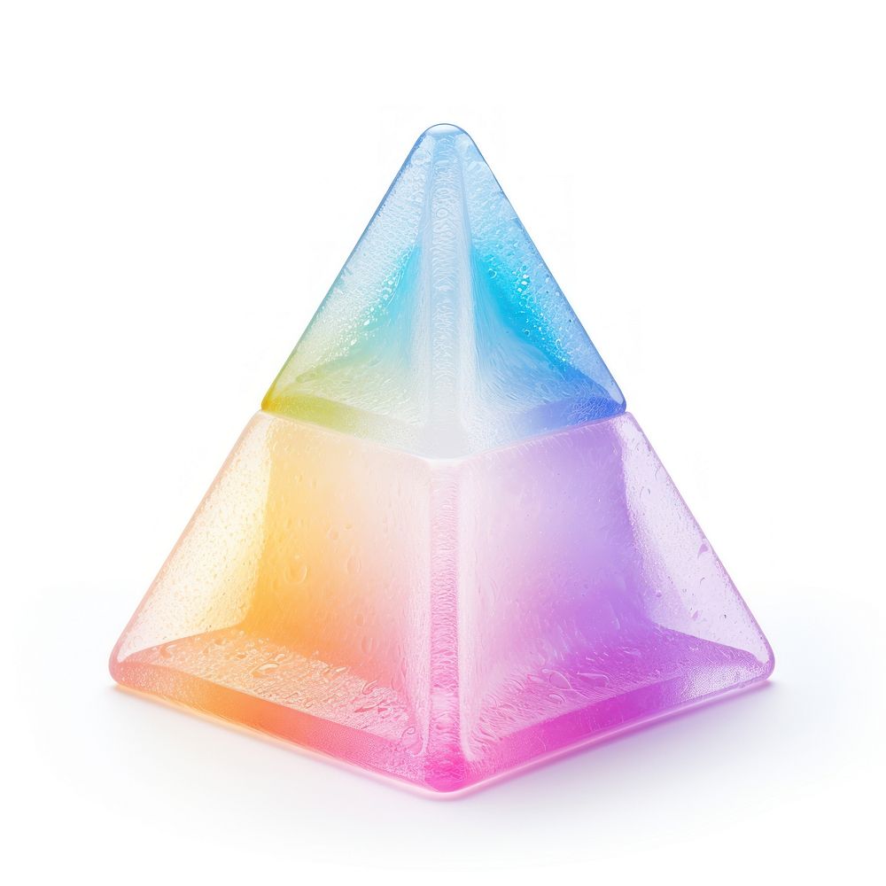 3d jelly glitter triangle pyramid | Free Photo Illustration - rawpixel