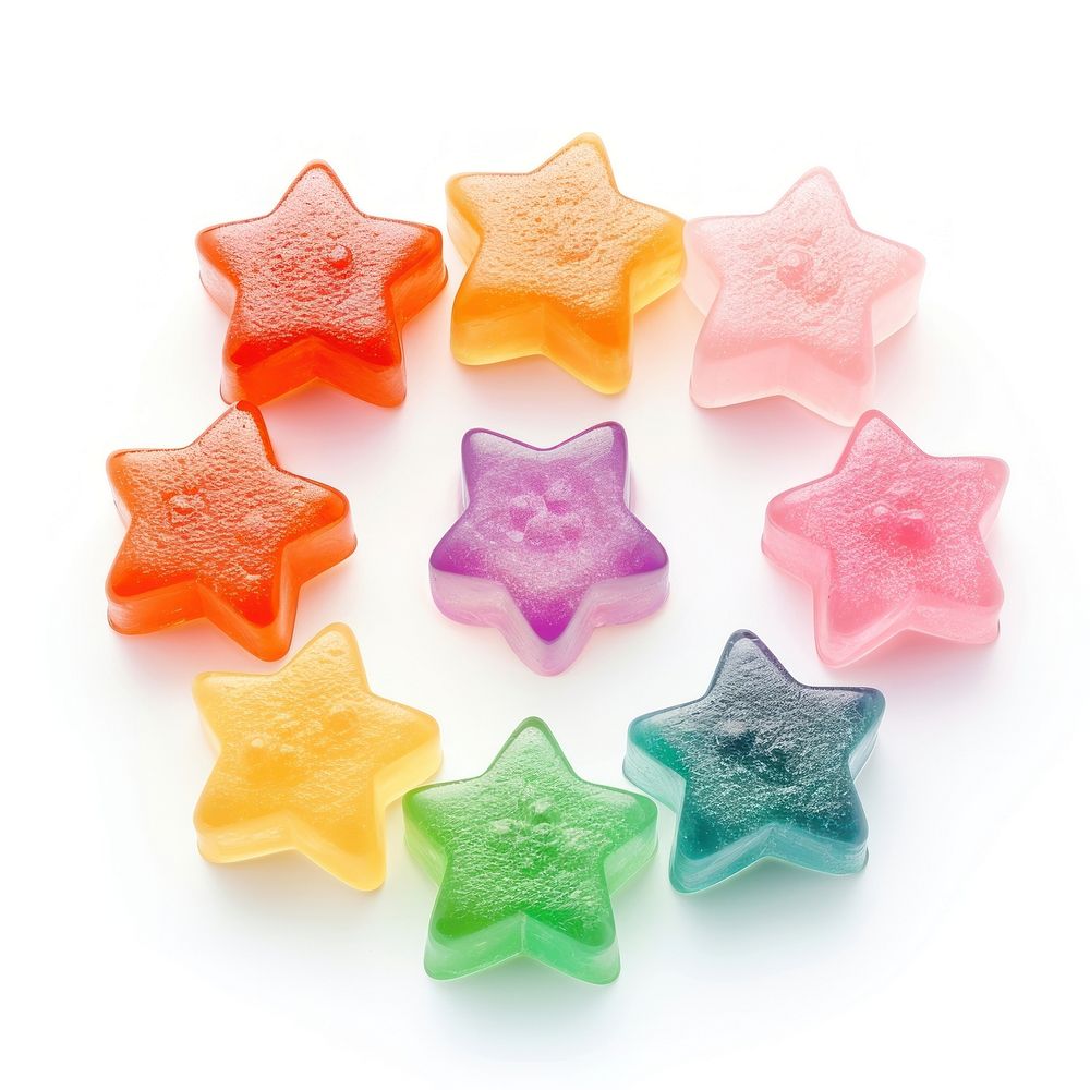 3d jelly star confectionery dessert | Free Photo Illustration - rawpixel
