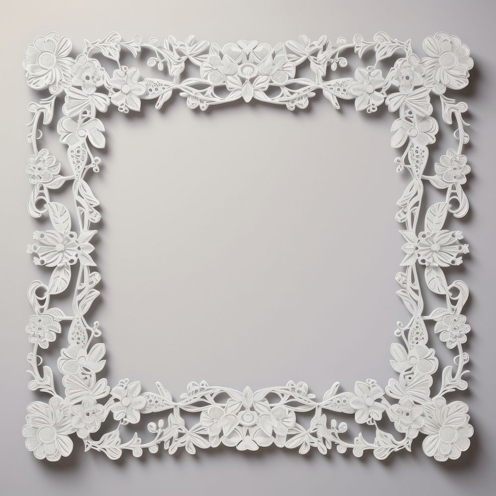 Laser cut paper lace frame | Free Photo Illustration - rawpixel