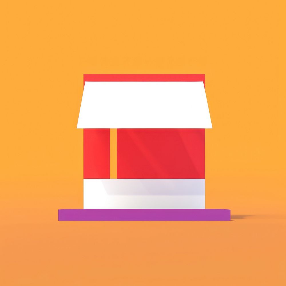 Pop store cartoon architecture dollhouse. | Free Photo Illustration ...