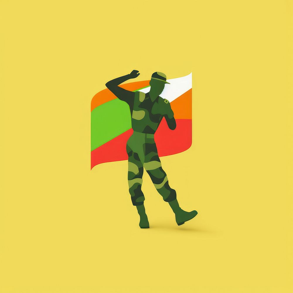 Soilder military soldier cartoon. | Free Photo Illustration - rawpixel