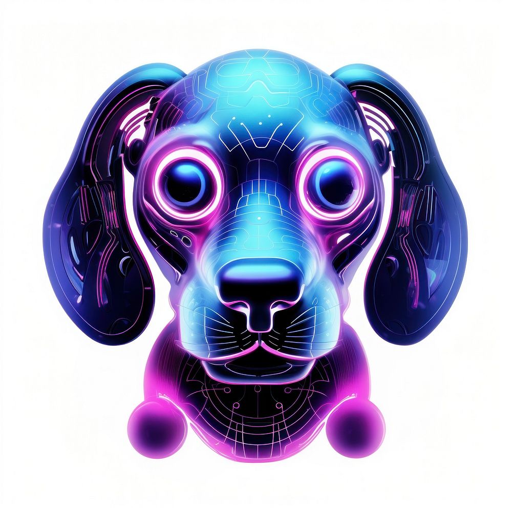 Neon pluto purple representation futuristic. | Premium Photo ...