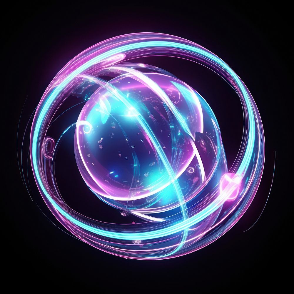 Neon Space Orb light space | Free Photo Illustration - rawpixel