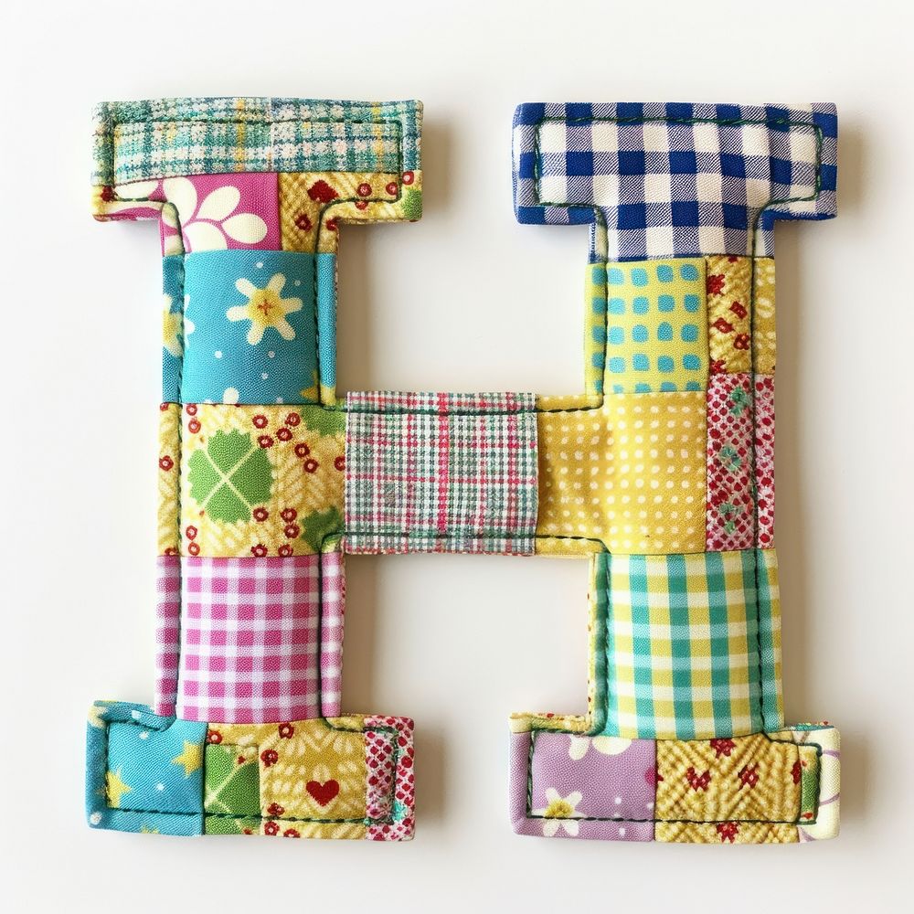 Letters H pattern patchwork alphabet. | Premium Photo - rawpixel