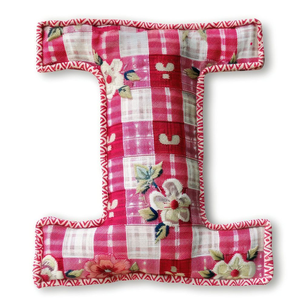 Letters I patchwork pattern textile | Free Photo - rawpixel