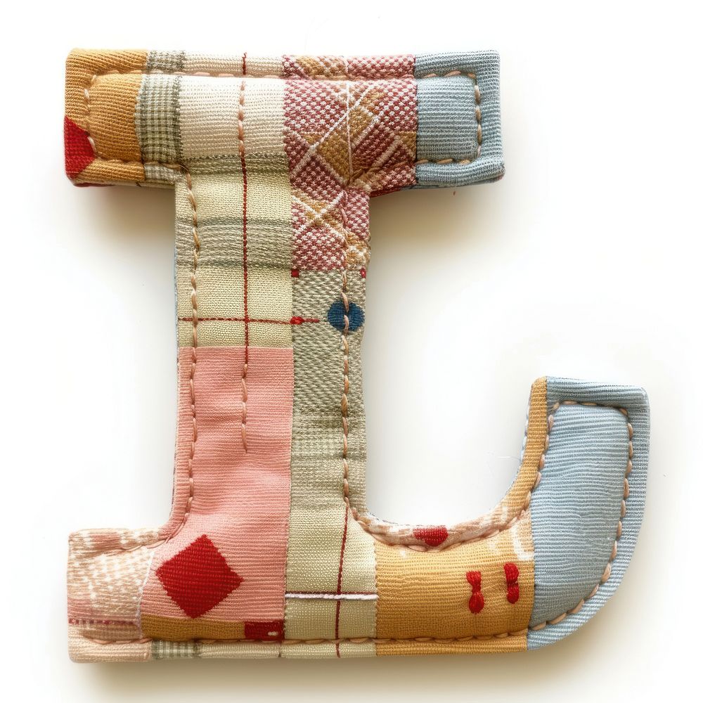 Letters L pattern patchwork textile. | Premium Photo - rawpixel