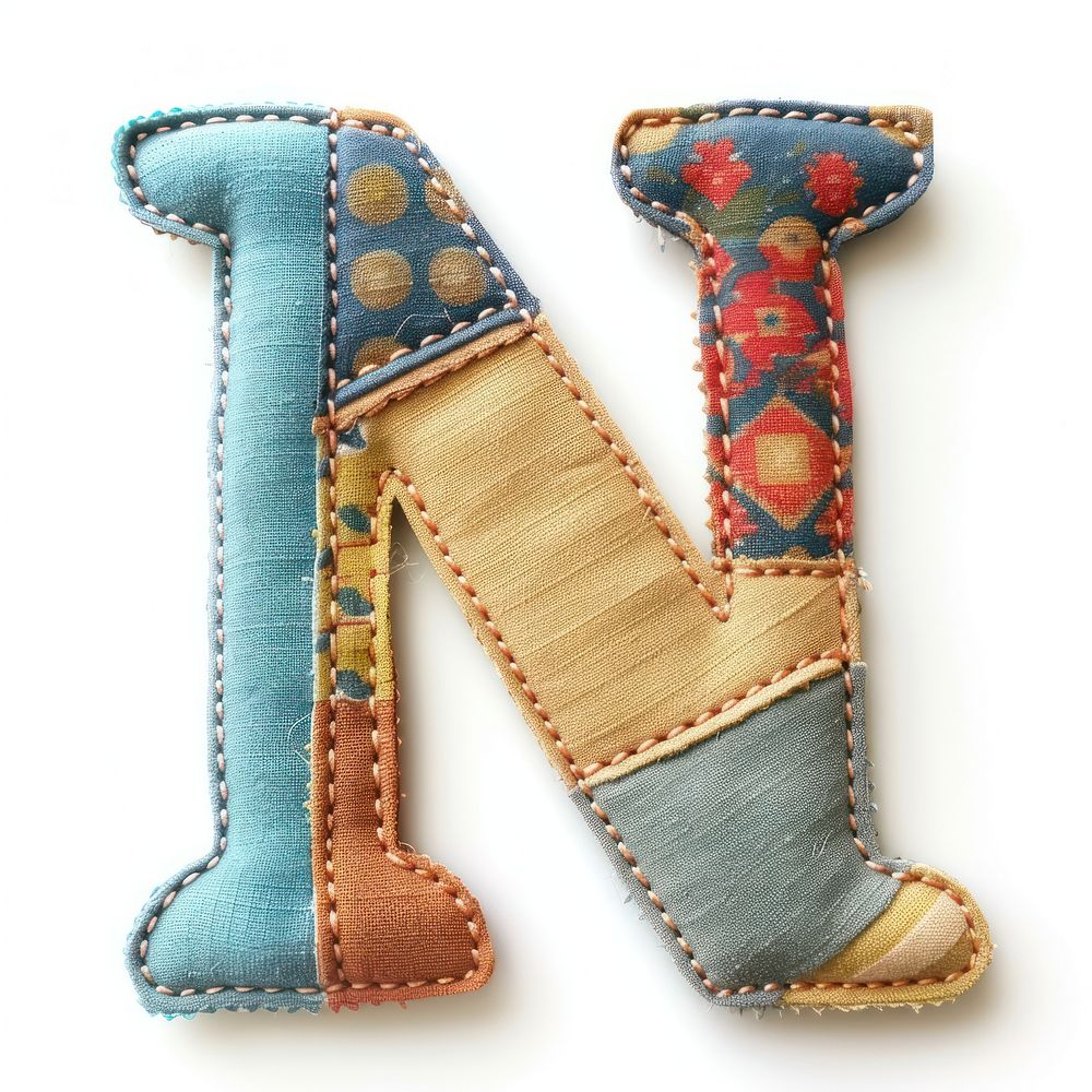 Letters N alphabet textile pattern | Free Photo - rawpixel