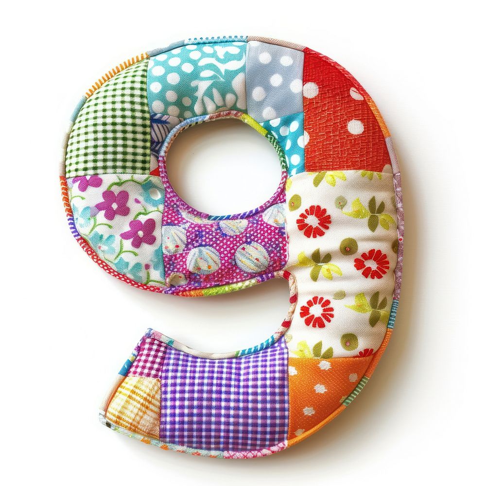 Letters number 9 pattern textile | Free Photo - rawpixel