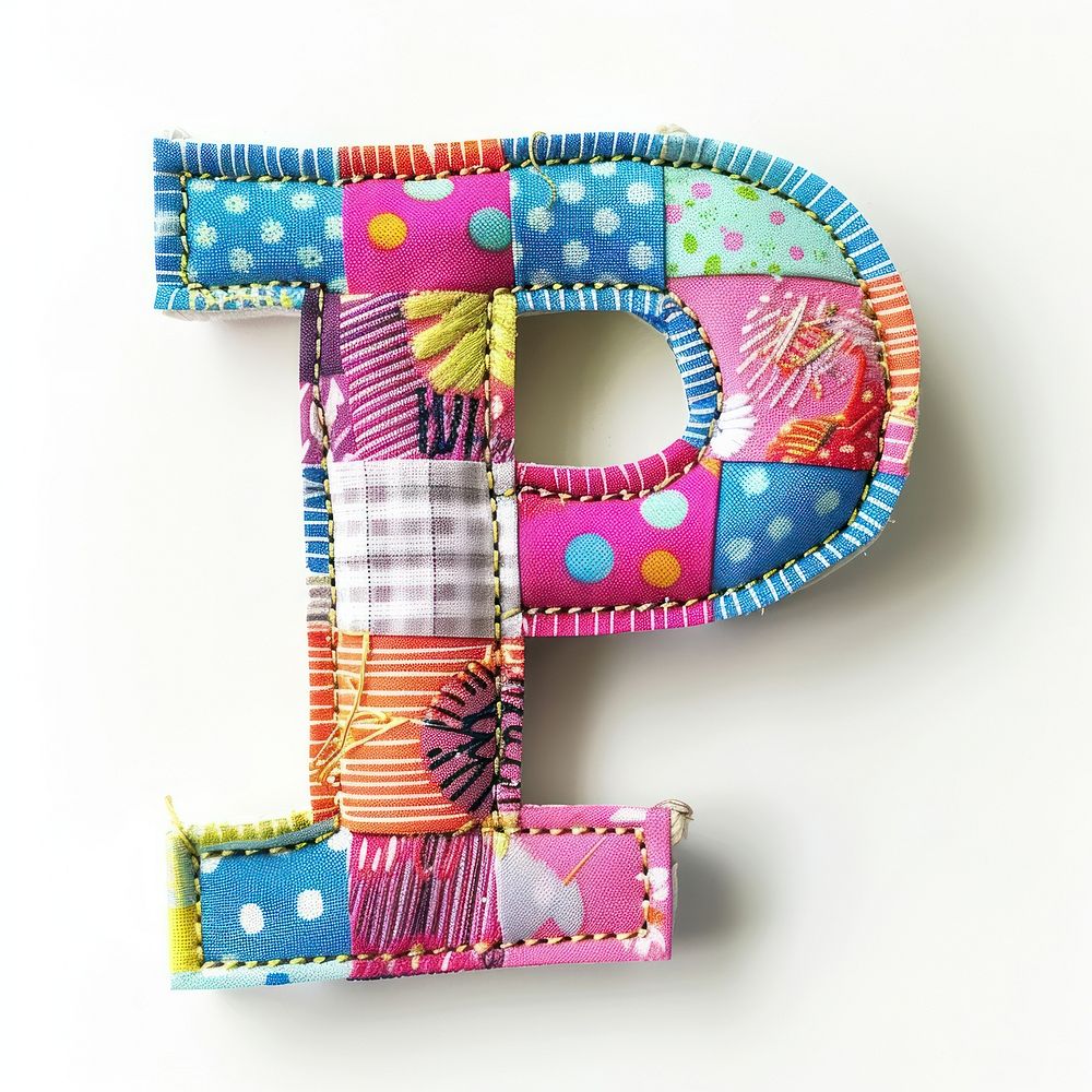 Letters P pattern textile craft | Free Photo - rawpixel