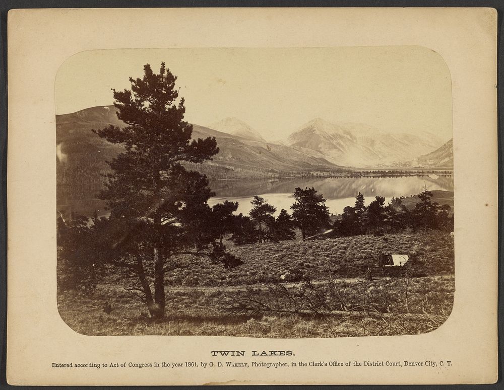 Twin Lakes George D Wakely | Free Photo - rawpixel