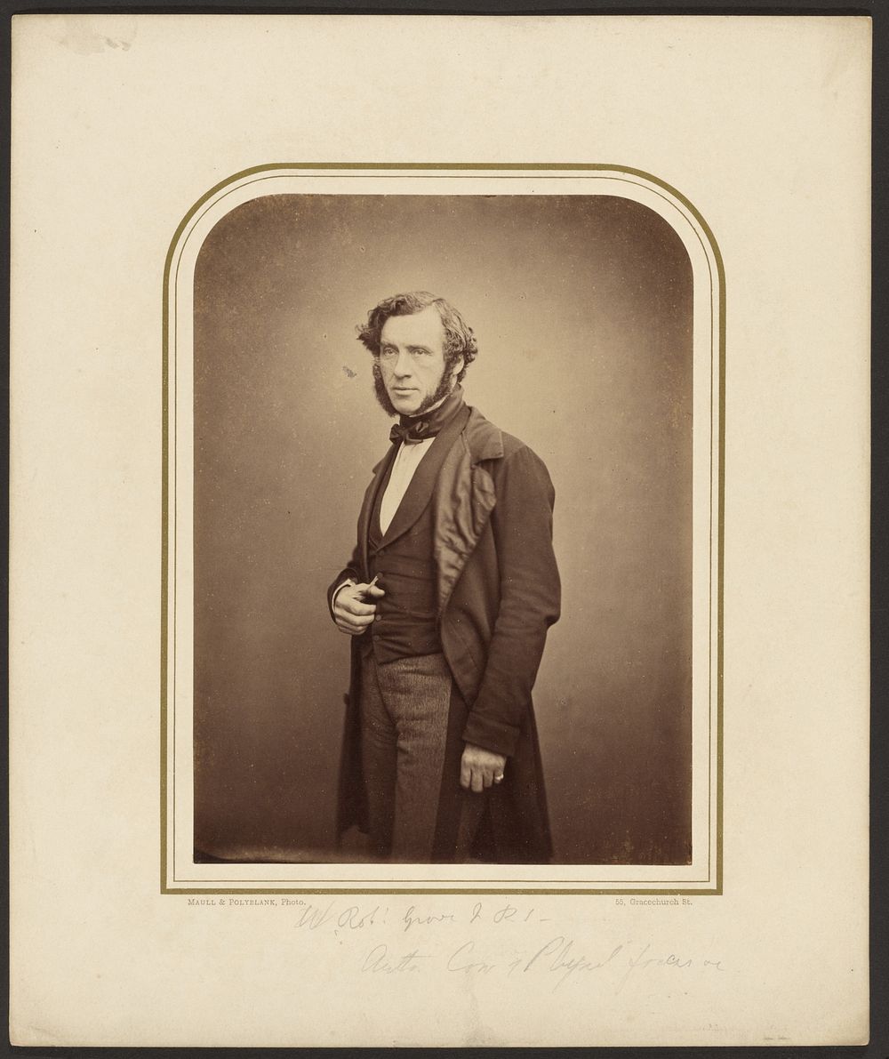 W. Robert Grove, F.R.S. Maull | Free Photo Illustration - rawpixel