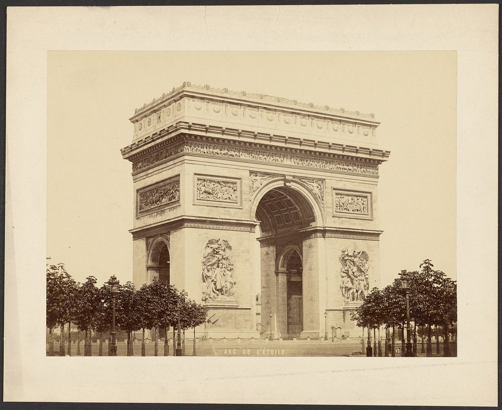 Arc de l'Étoile Achille Quinet | Free Photo Illustration - rawpixel