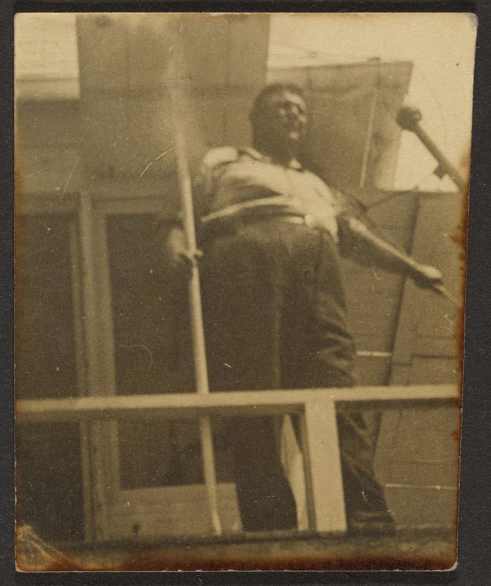 Man Porch Louis Fleckenstein | Free Photo - rawpixel