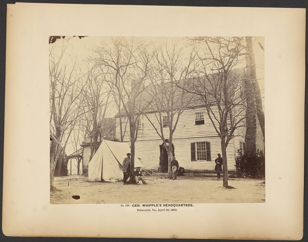 No. 149. Gen. Whipple's Headquarters, | Free Photo Illustration - rawpixel