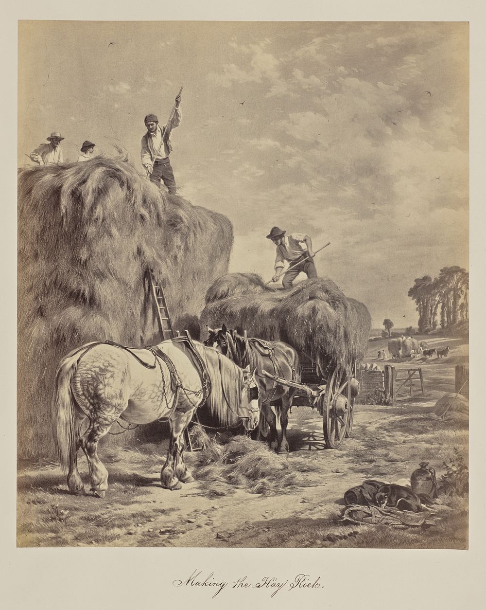 Making Hay Rick. Thomas Ponting | Free Photo Illustration - rawpixel