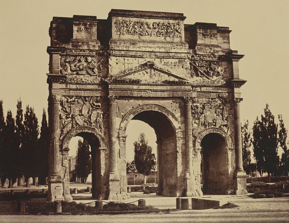 Orange. Arc Antique Édouard Baldus | Free Photo - rawpixel