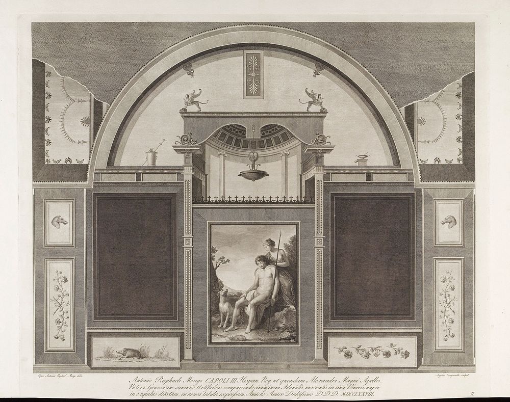 Adonis dying lap Venus. Engraving | Free Photo Illustration - rawpixel