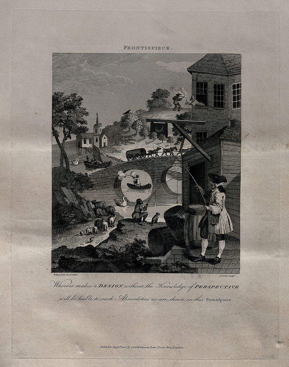 Satire false perspective: landscape absurd | Free Photo Illustration ...