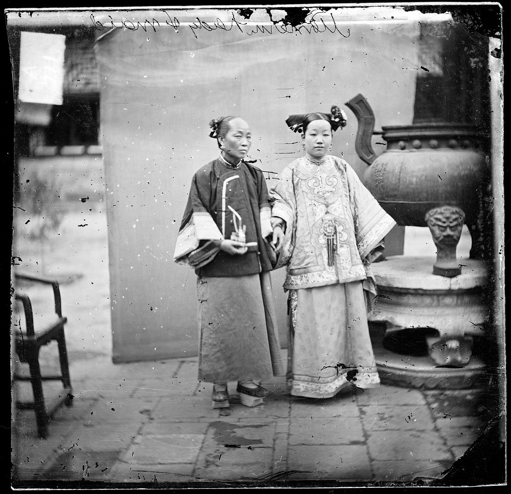 China: Manchu lady her maid | Free Photo - rawpixel