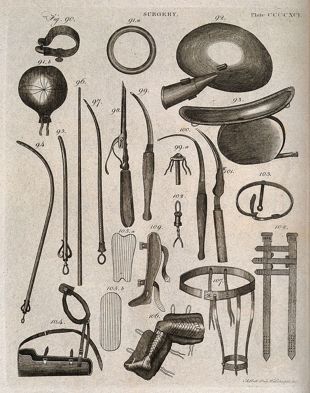 Surgical instruments. Engraving Andrew Bell | Free Photo Illustration ...