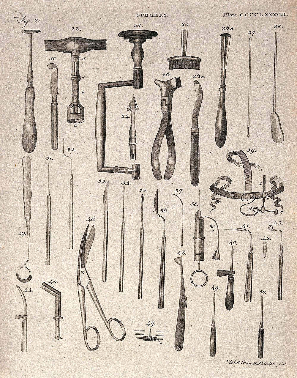 Surgical instruments. Engraving Andrew Bell | Free Photo Illustration ...