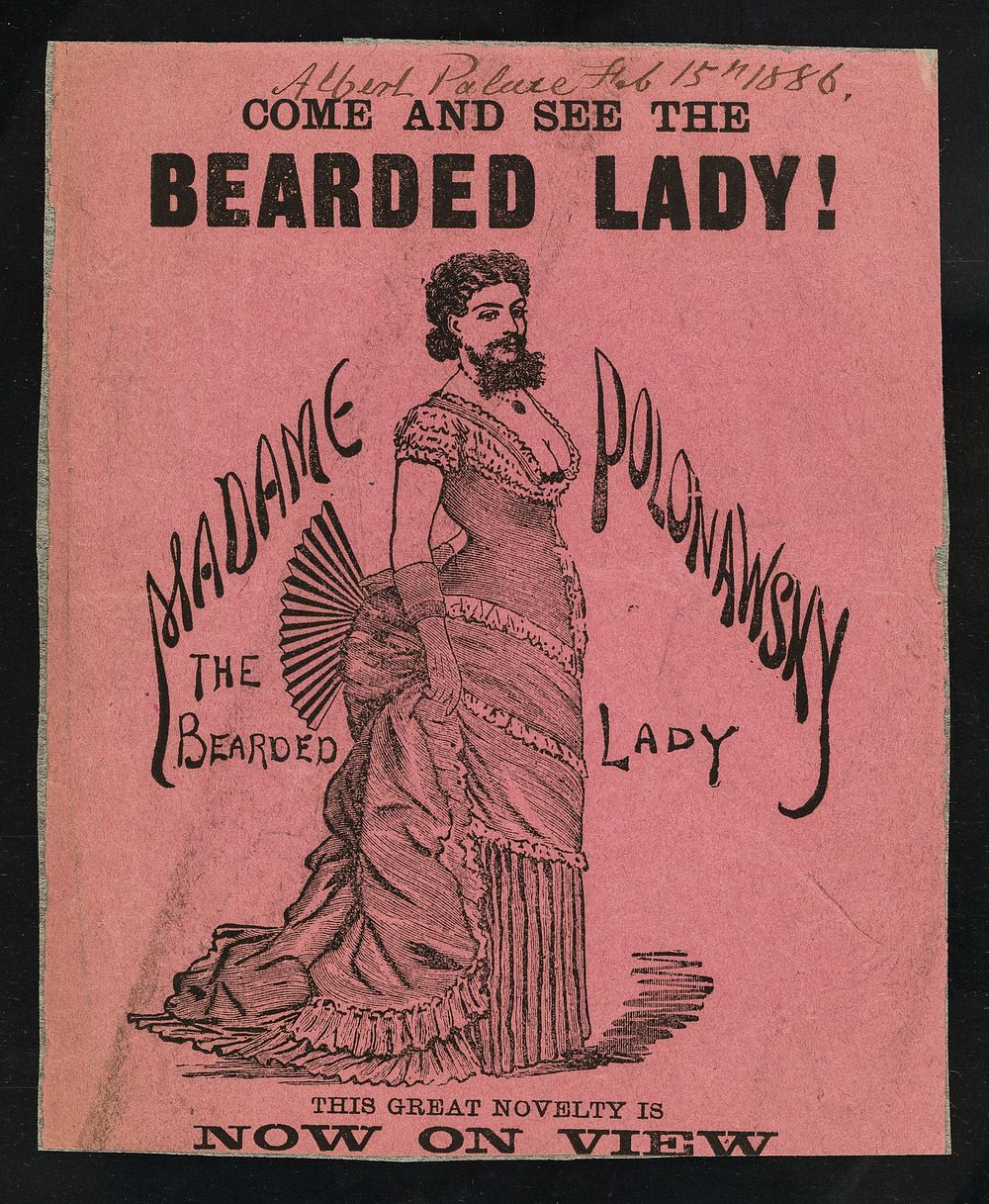 [Illustrated handbill advertising appearances Madame | Free Photo ...