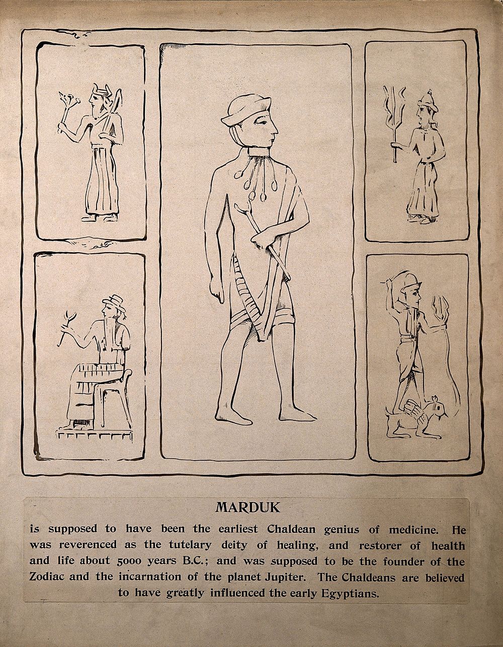 Marduk. Ink drawing | Free Photo Illustration - rawpixel