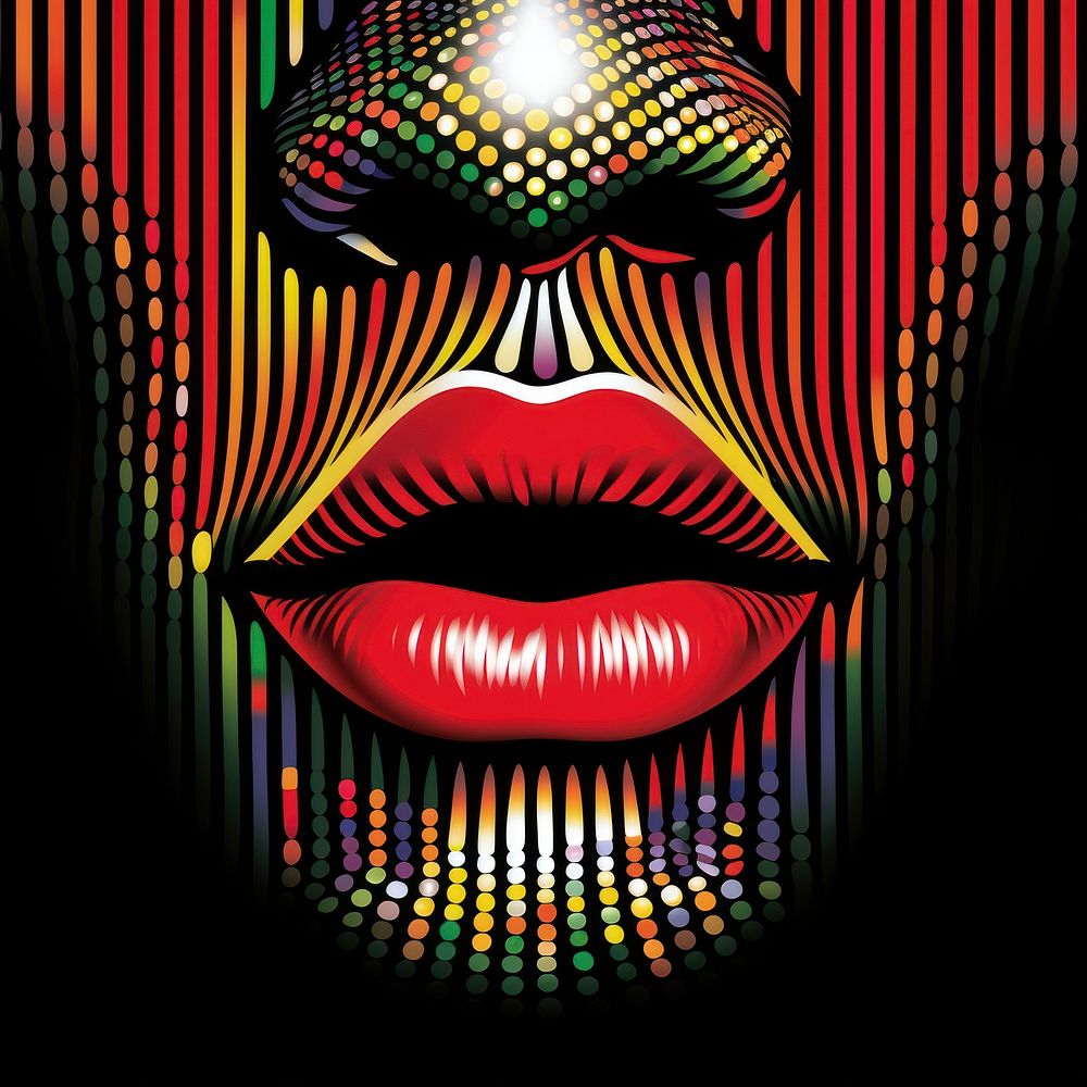 Lips abstract graphics art. | Premium Photo Illustration - rawpixel