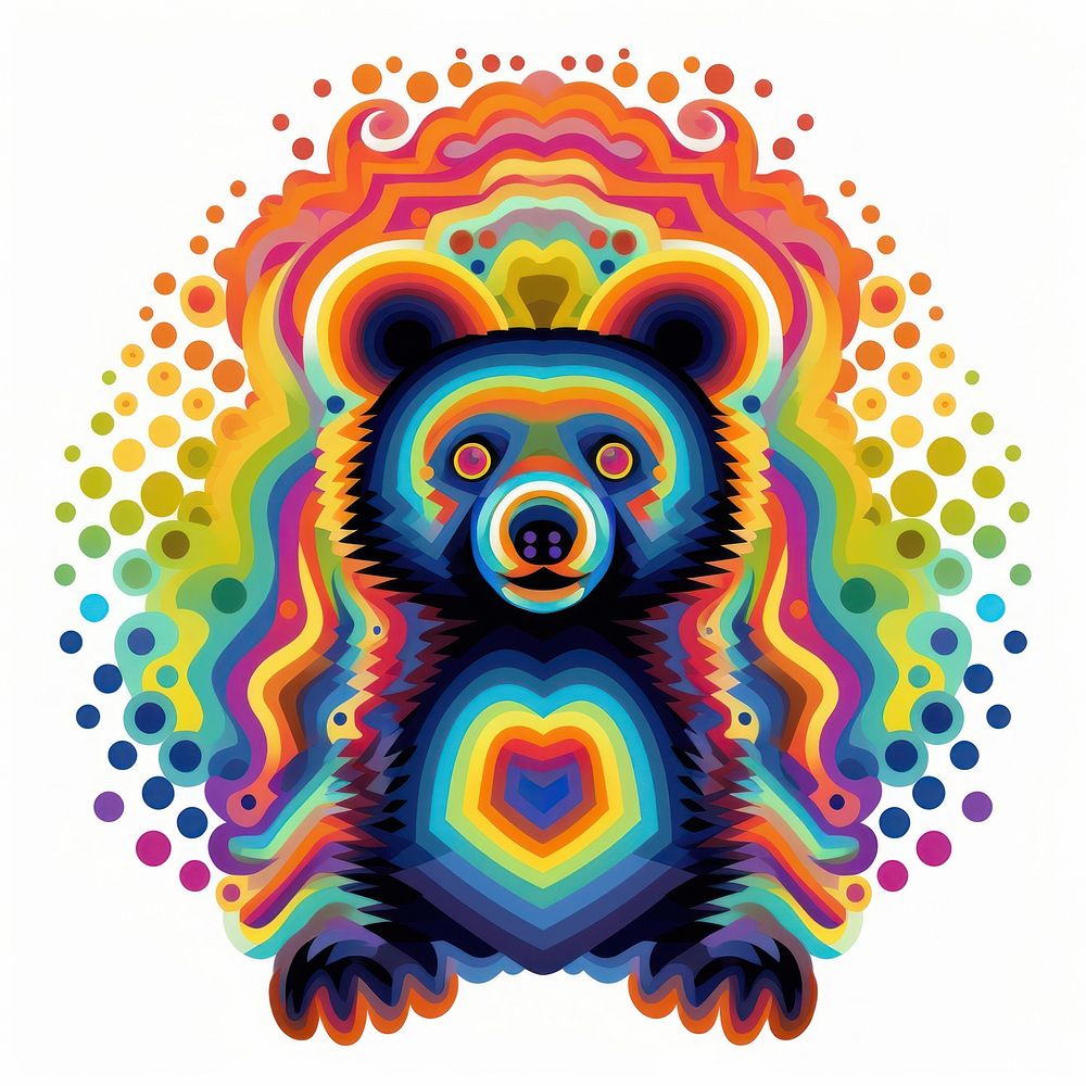 Teddy bear art abstract graphics. | Premium Photo Illustration - rawpixel