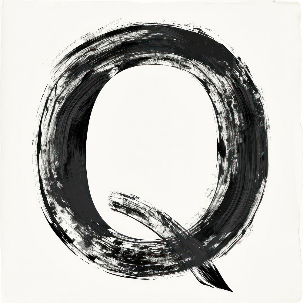 Alphabet Q marker brush drawing | Premium Photo Illustration - rawpixel