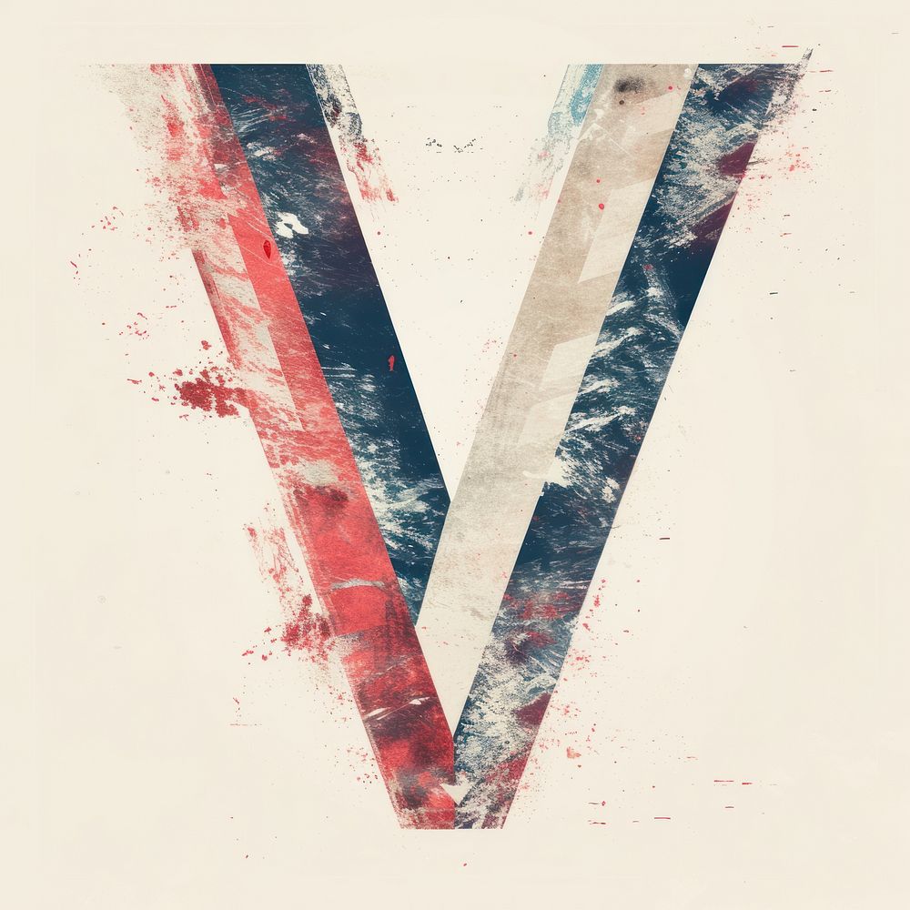 Alphabet V font creativity triangle | Free Photo Illustration - rawpixel