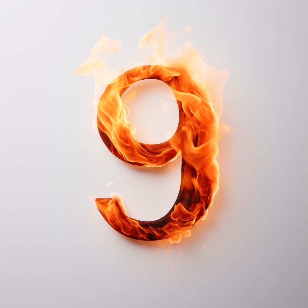 Fire burning number flame. | Premium Photo Illustration - rawpixel