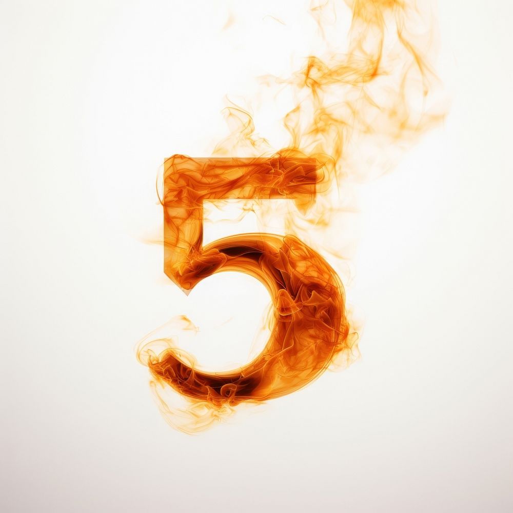 Burning number 5 flame font | Premium Photo Illustration - rawpixel