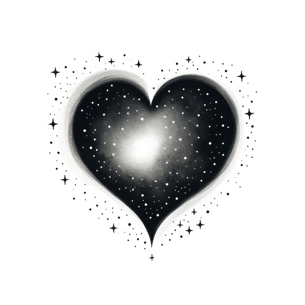 Heart celestial constellation illuminated astronomy. | Premium Photo ...