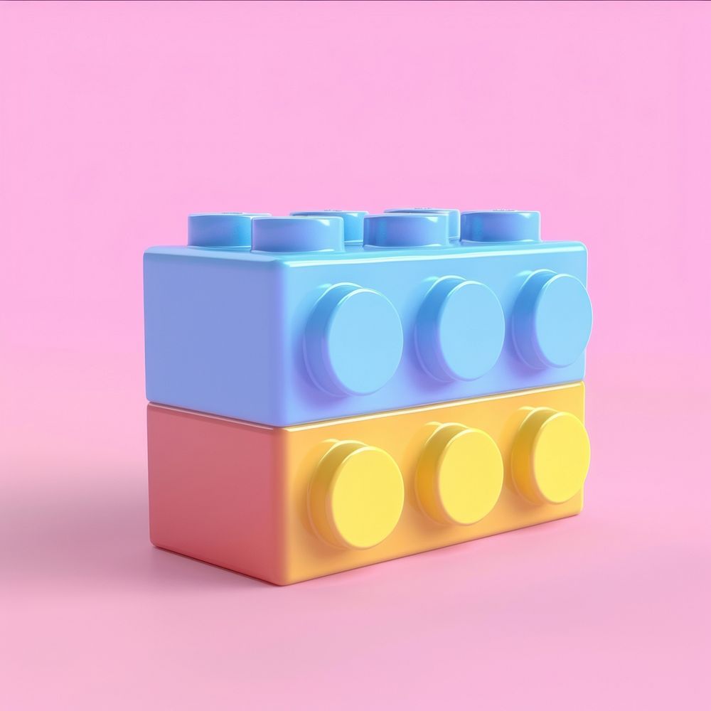 piece plastic brick toy yellow | Premium Photo Illustration - rawpixel