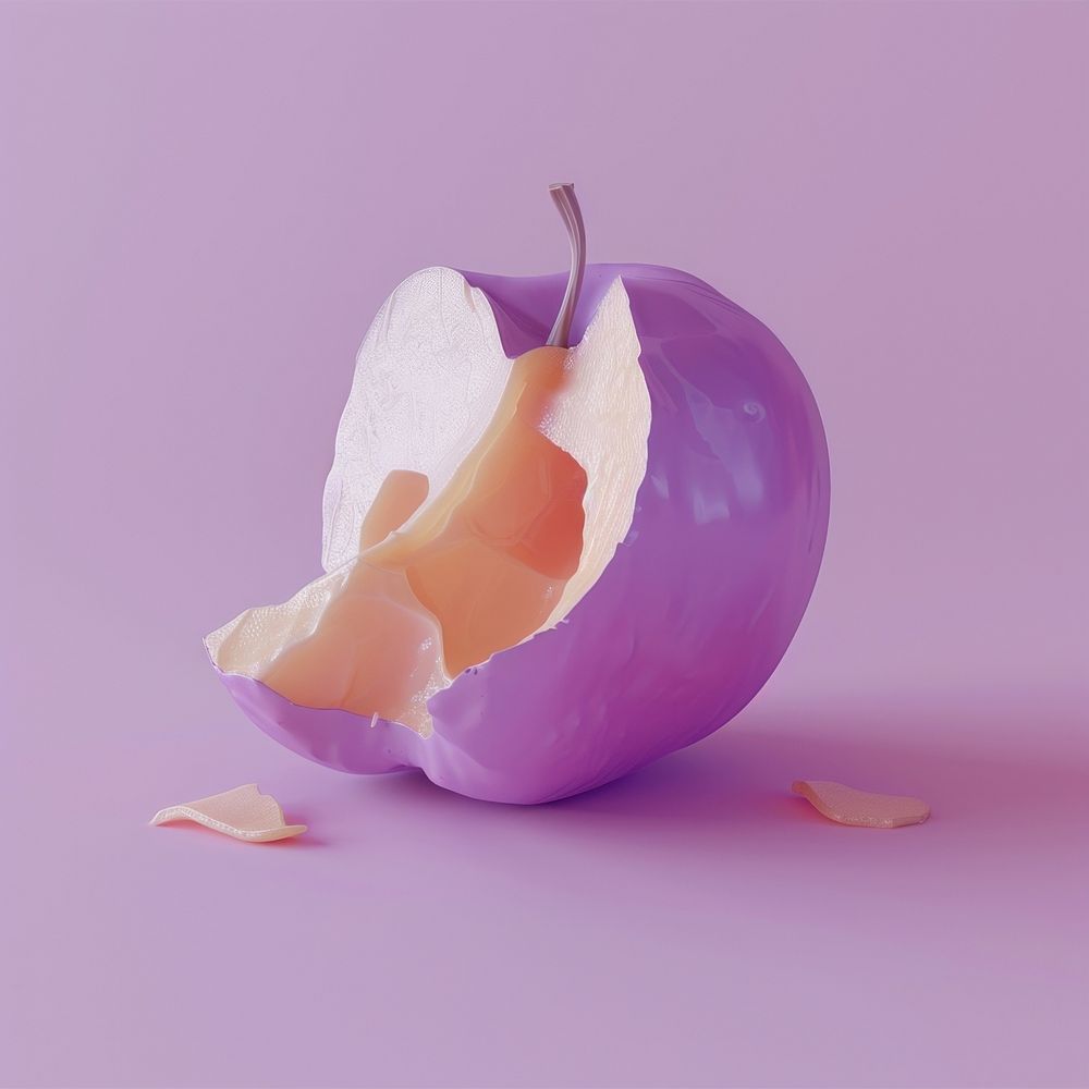 Chewed apple fruit petal plant. | Premium Photo Illustration - rawpixel